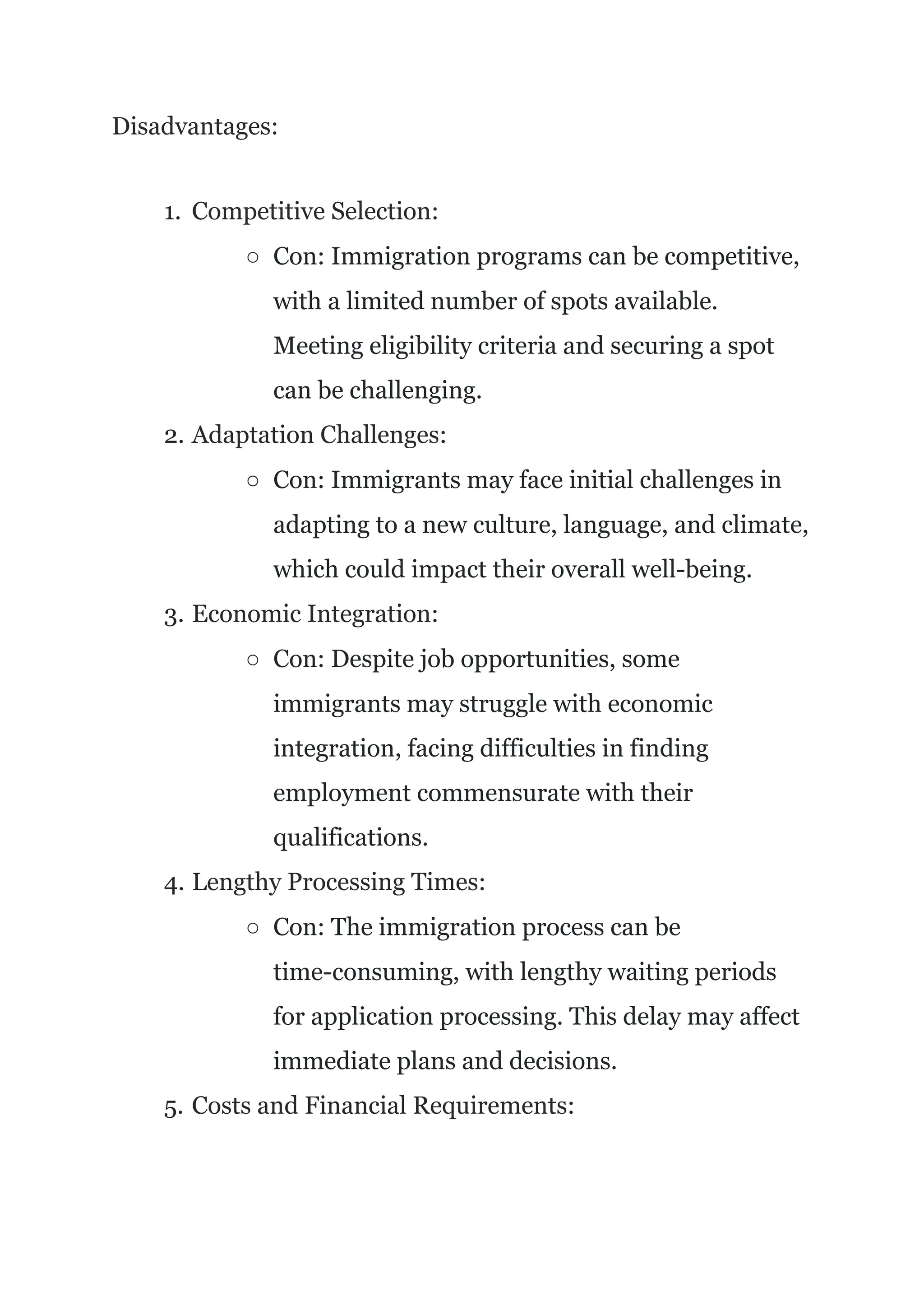 What are advantages and disadvantages of Canada immigration programs.pdf