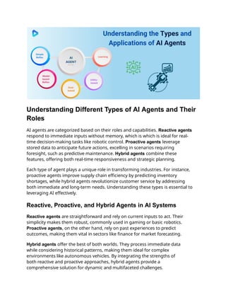 Types of AI Agents: From Simple to Complex Systems | PDF