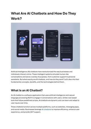 What Are AI Chatbots and How Do They Work.pdf