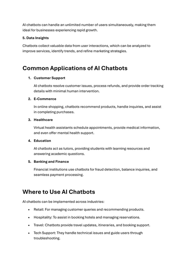 What Are Ai Chatbots And How Do They Work Pdf