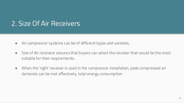 What Are Air Receivers? Why Are They Important? | PPTX