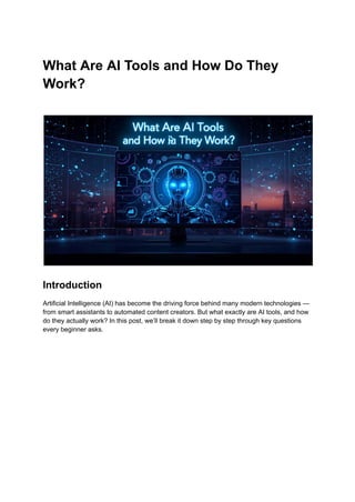 📘 What Are AI Tools and How Do They Work.pdf
