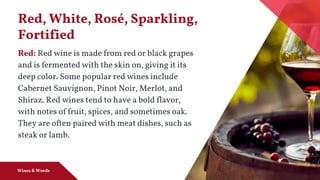 What Are All Of The Types Of Wines? | PDF