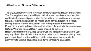 What are altcoins | PPTX