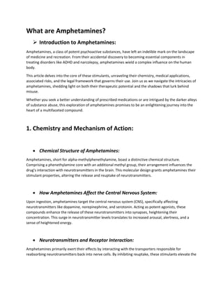 What are Amphetamines.docx nnnnnnnnnnnnn | DOCX