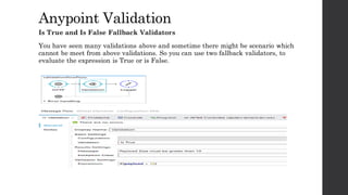 What are Anypoint Validations With Mulesoft | PPT | Free Download