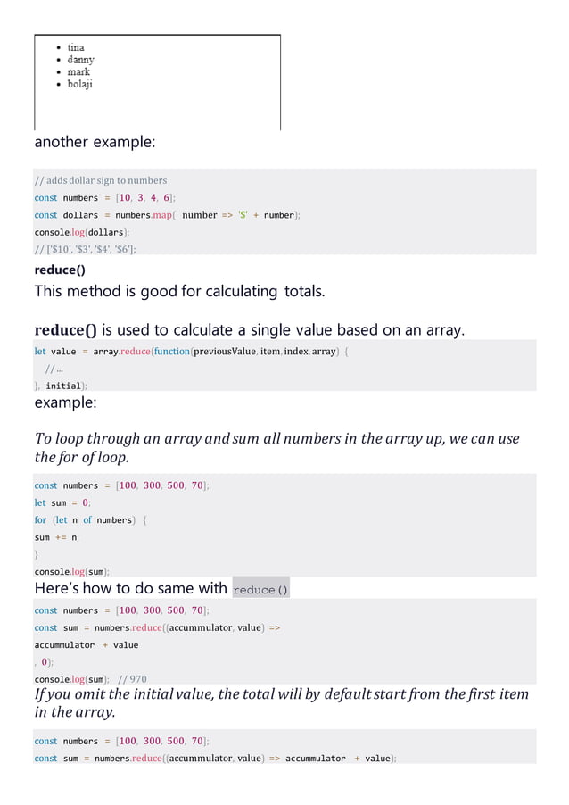 What Are Arrays In Java Script Pdf