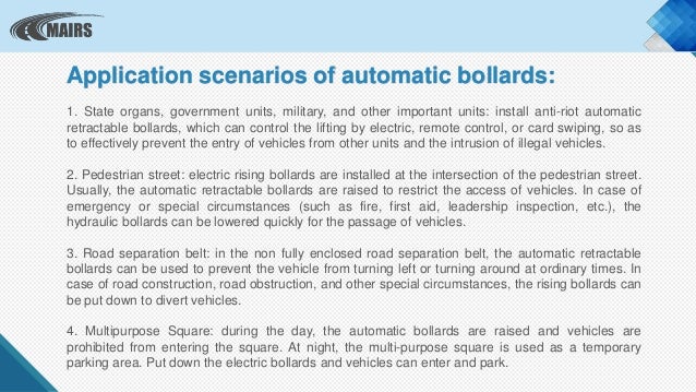 What are automatic bollards | PPTX