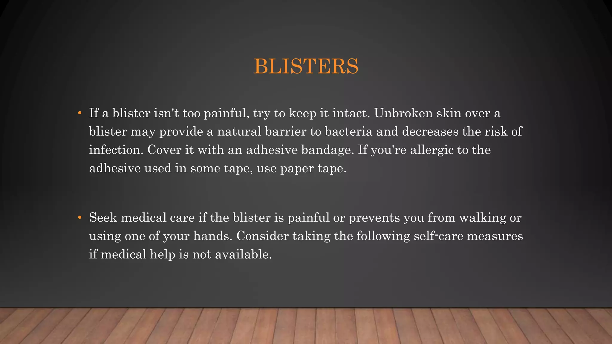 What are blisters | PPTX