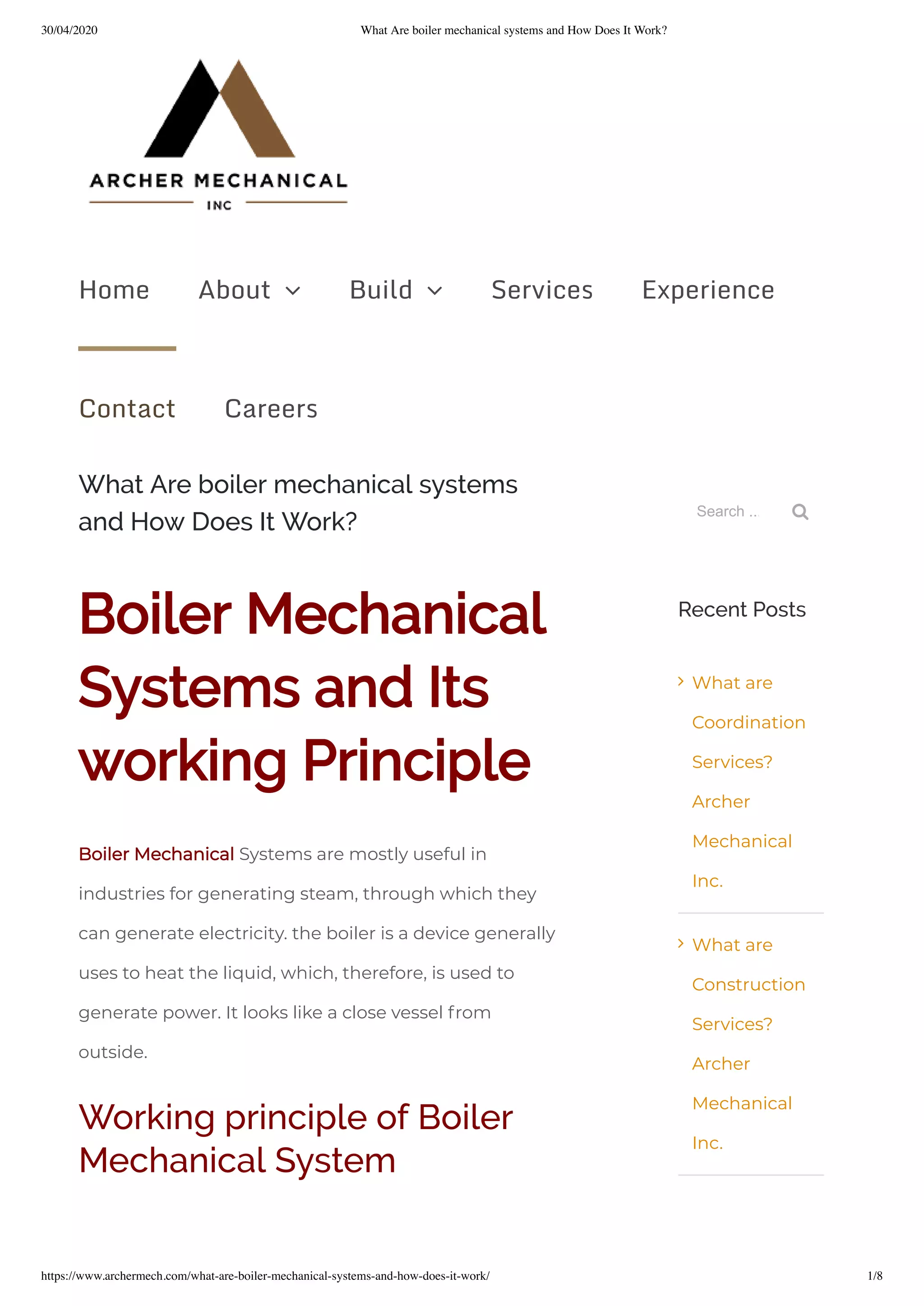 What are boiler mechanical systems and how does it work | PDF