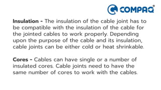 What are cable joints ? | PDF