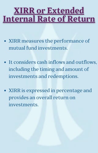 What Are Cagr And Xirr In Mutual Fund Imperial Money Pdf