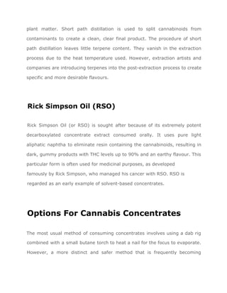 What are cannabis concentrates | PDF