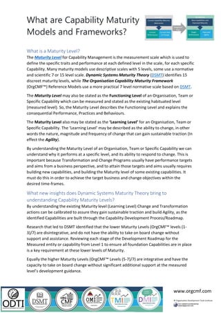 What are capability maturity models & why are they Important? | PDF