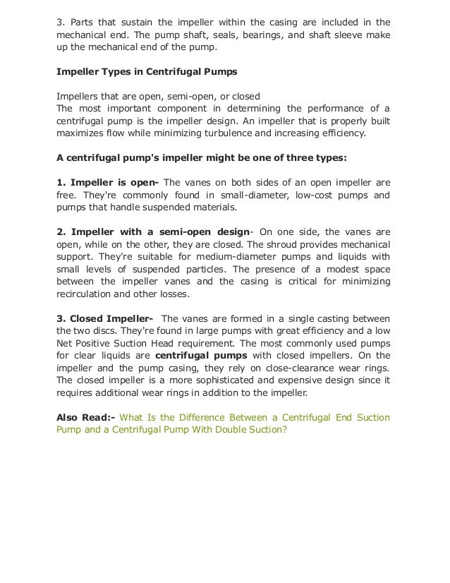 What Are Centrifugal Pumps and It’s Different Types? | PDF | Technology ...