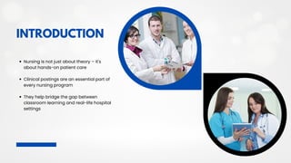 What Are Clinical Postings in Nursing & Why Are They Important | PDF