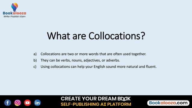 What are Collocations Examples of common Collocations | PPTX