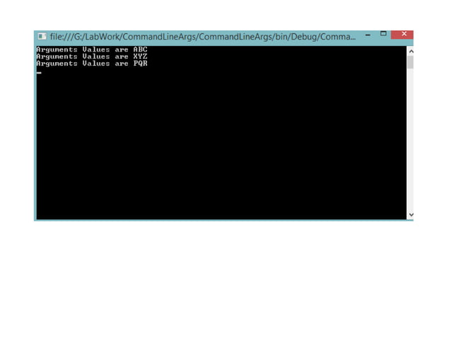 Command Line Arguments in C# | PPT