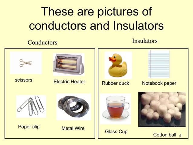 ‫What are conductors_and_insulators - نسخة | PPT