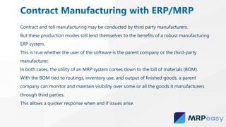 What are contract manufacturing and toll manufacturing? | PDF