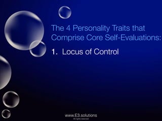 What are core self evaluations | PDF