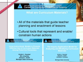What are curriculum materials? | PPTX