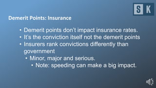 What are demerit points | PPT