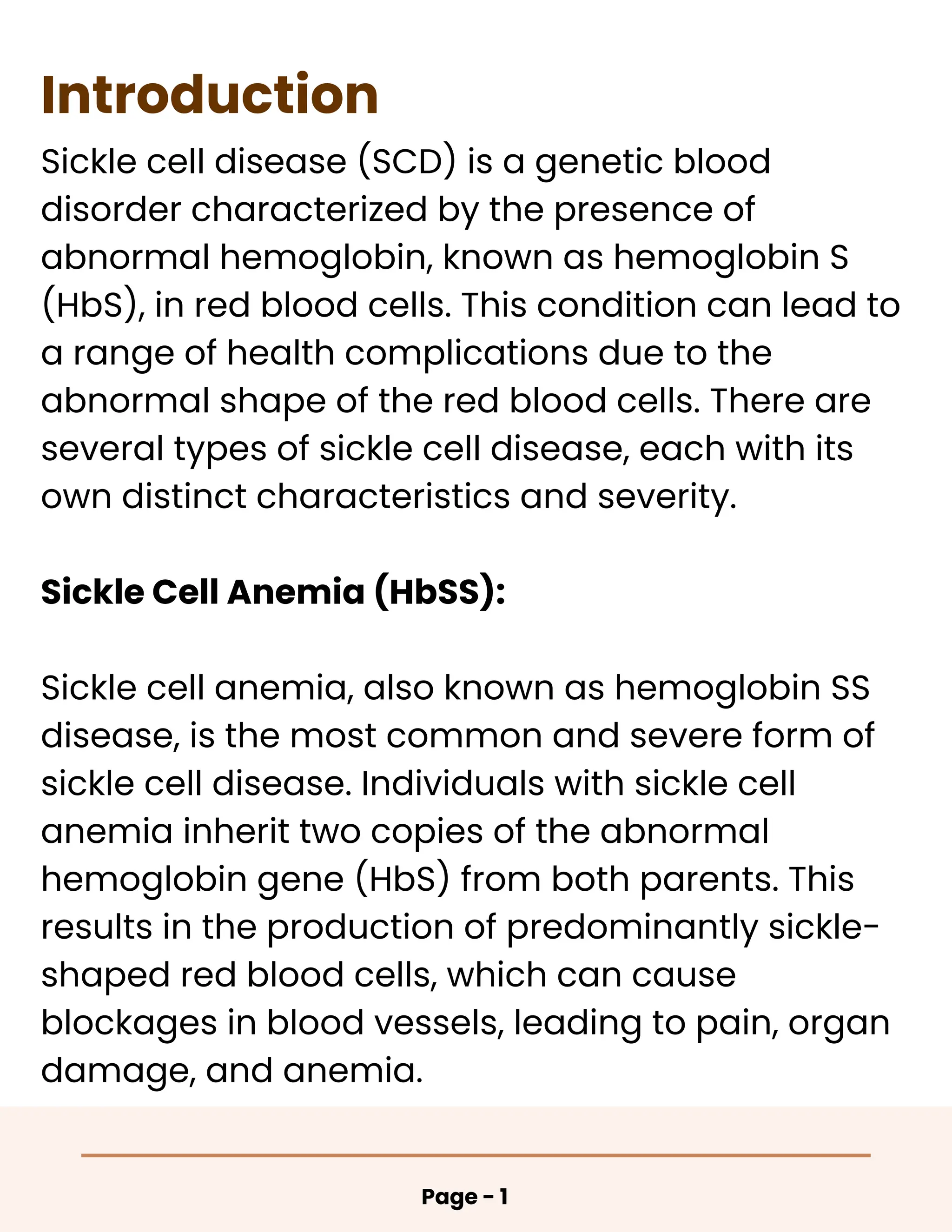 What are 4 types of sickle cell disease .pdf