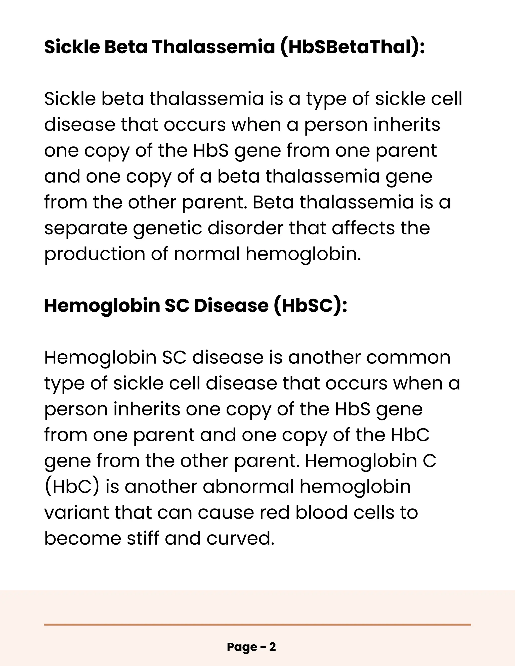 What are 4 types of sickle cell disease .pdf