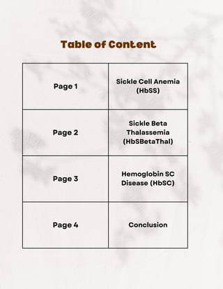 What are 4 types of sickle cell disease .pdf
