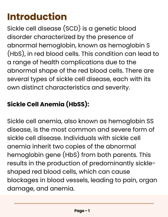 What are 4 types of sickle cell disease .pdf