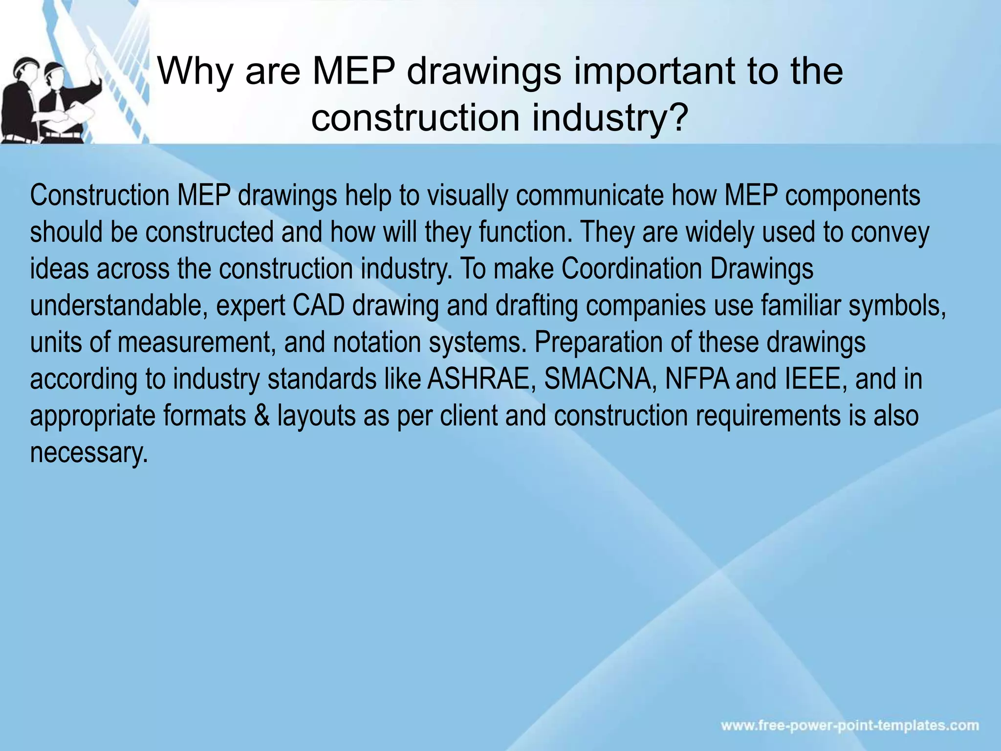 What are Different Types of MEP Drawings? | PPT