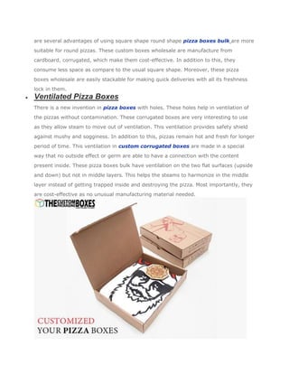 What are different types of pizza boxes wholesale | PDF