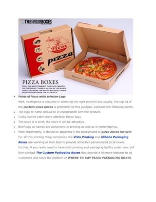 What are different types of pizza boxes wholesale | PDF