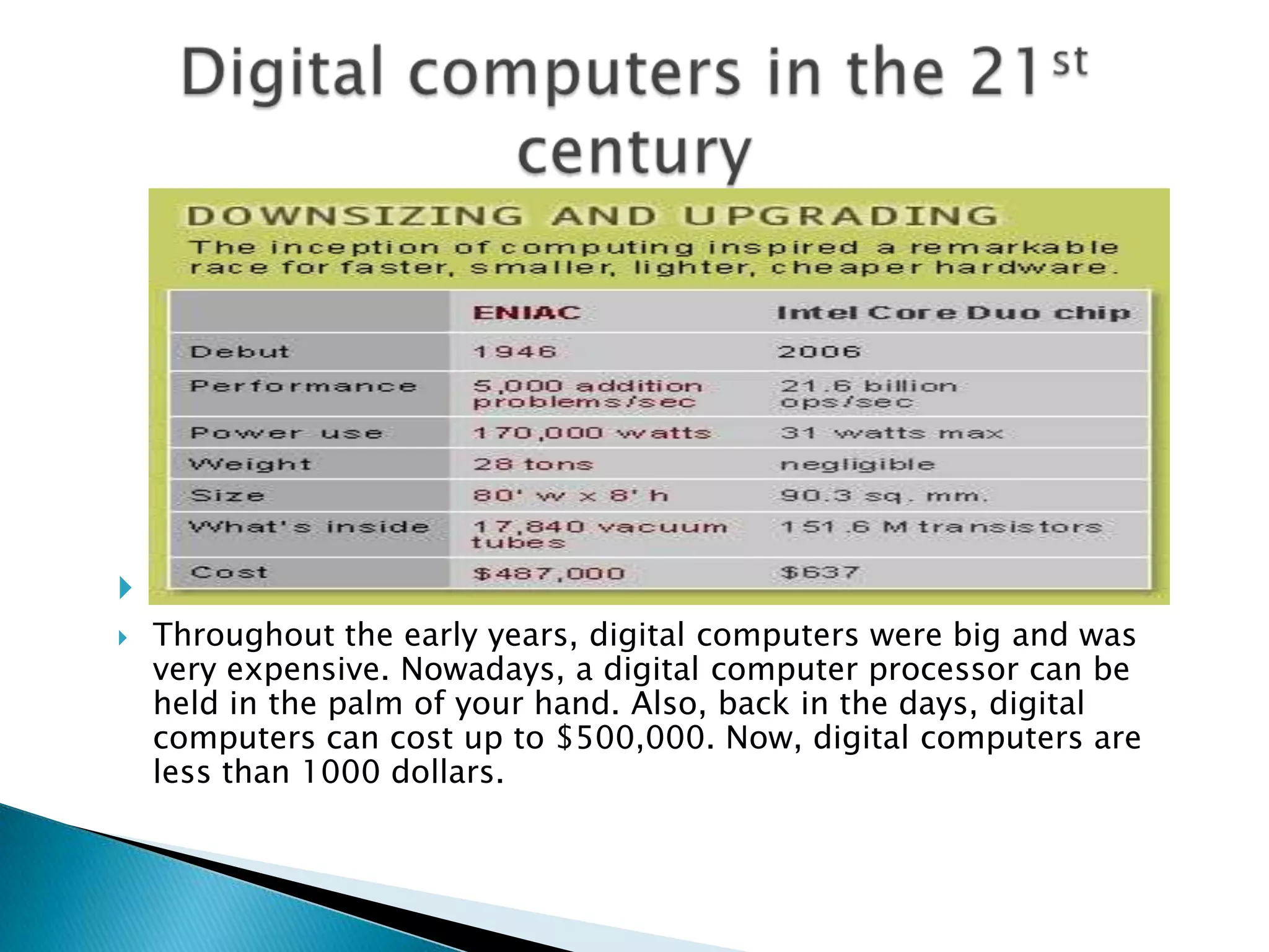 The Evolution Of Digital Computers | PPTX