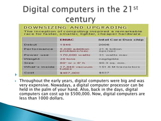 The Evolution Of Digital Computers | PPTX