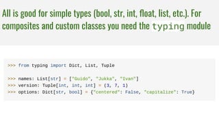 Python types and doctests by Lauri Kainulainen | PDF | Programming ...
