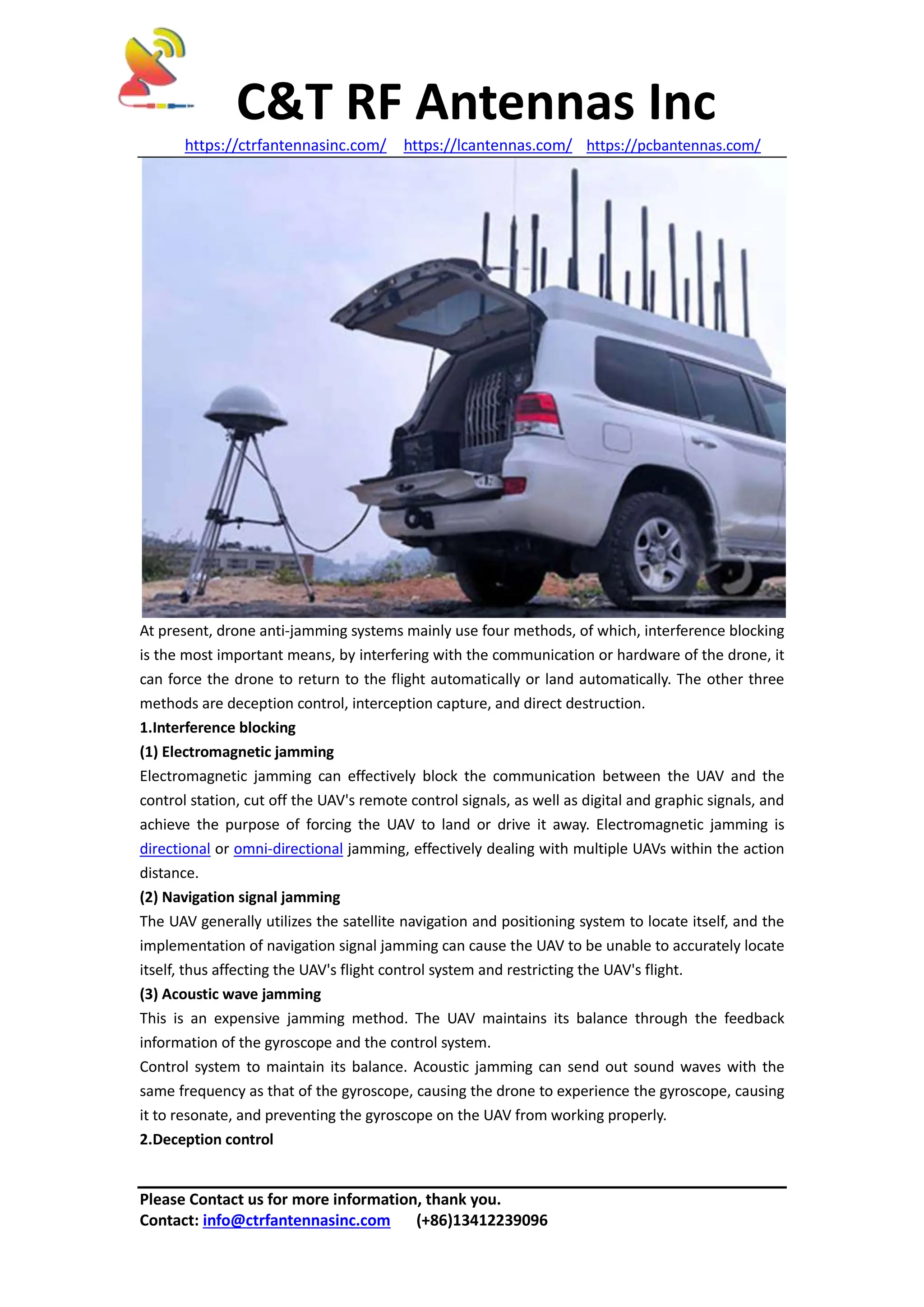 What Are The Drone Anti-jamming Systems Technology? | PDF