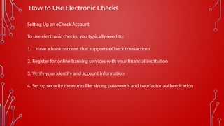 What Are Electronic Checks and How They Work.pptx