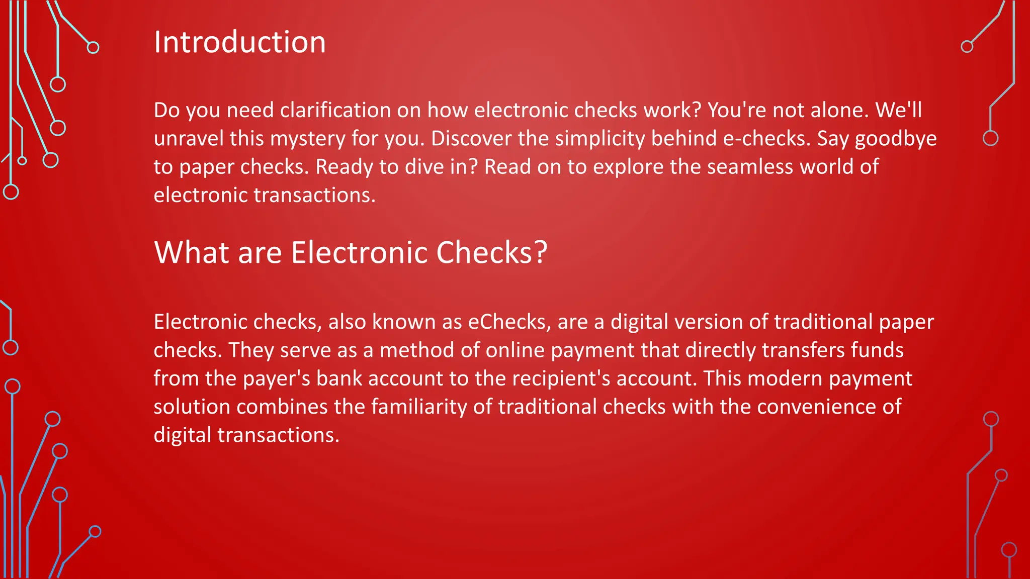 What Are Electronic Checks and How They Work.pdf