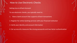 What Are Electronic Checks and How They Work.pdf