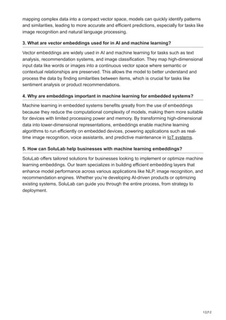 What are Embedding in Machine Learning.pdf | Artificial Intelligence ...