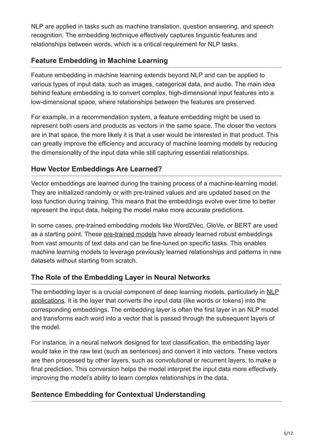What are Embedding in Machine Learning.pdf | Artificial Intelligence | Technology & Computing