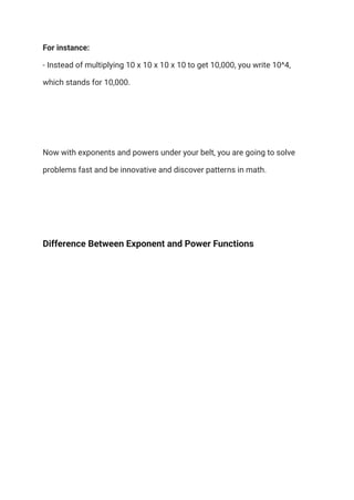 What are Exponents and Powers? Definitions, Rules, and Examples | PDF