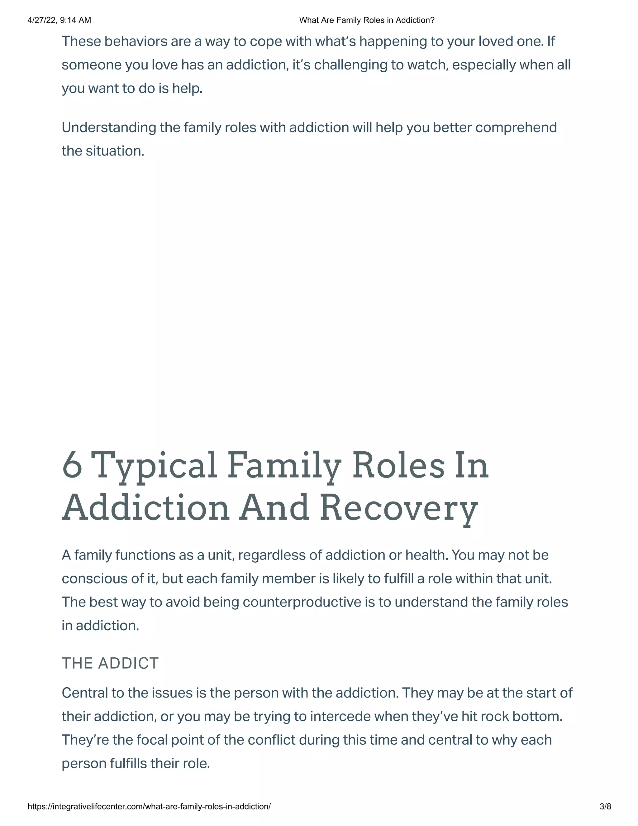 What are family roles in Addiction.pdf