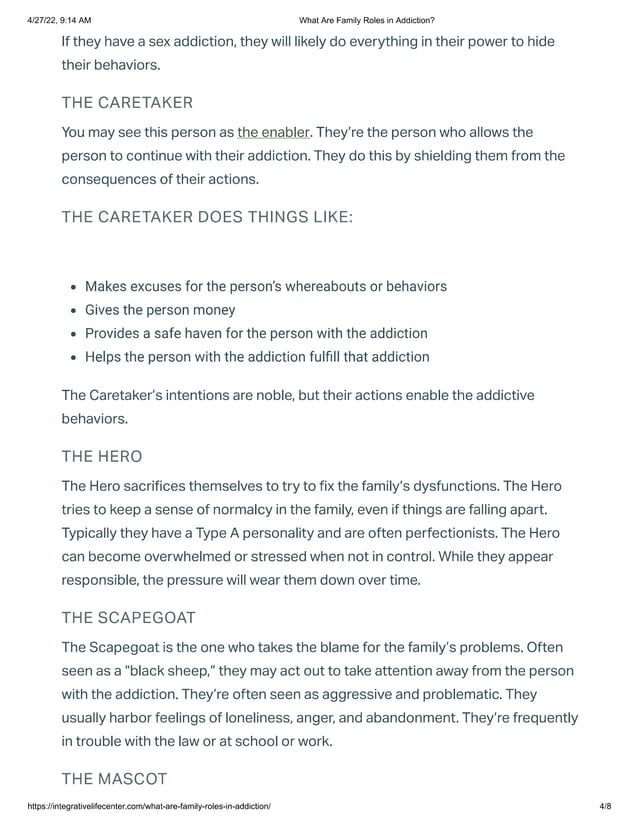 What are family roles in Addiction.pdf