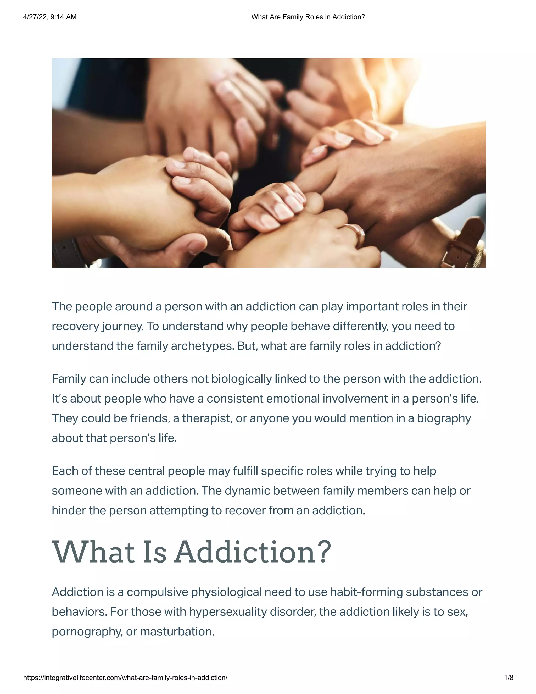 What are family roles in Addiction.pdf