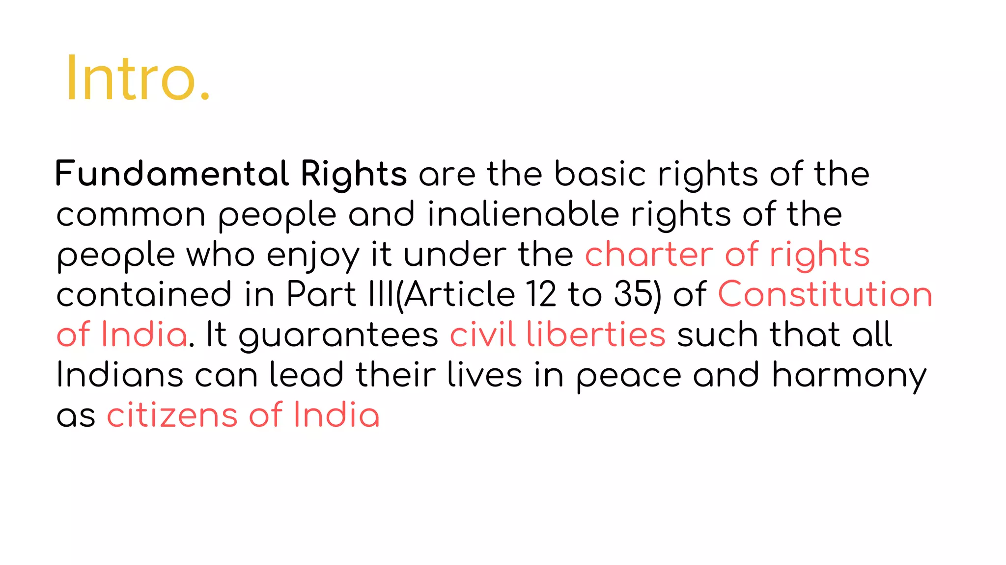 What are Fundamental rights, their criticism and contradiction.pptx
