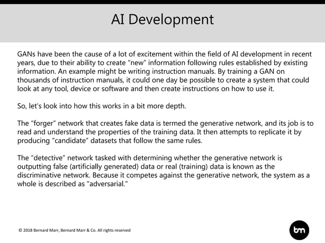 Artificial Intelligence Explained: What Are Generative Adversarial Networks (GANs)? | PPTX ...