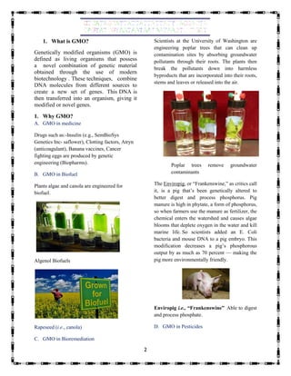 What are GMOs.pdf.By Daudi Katwiga Nkukurah | PDF